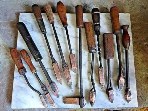 Vintage Antique SOLDERING IRONS Primitive Blacksmith Plumbing ...