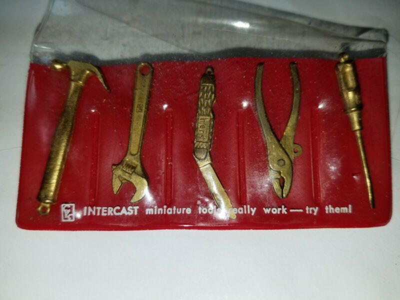 Vintage INTERCAST Miniature Brass Tools Really Work-Try Them! In ...