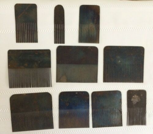 Vintage Steel Graining Combs Set of 10 - Paint Faux Wood Grain ...