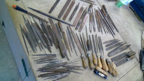 Huge LOT Vintage Files and handles. All sizes, shapes, makers, LOOK ...