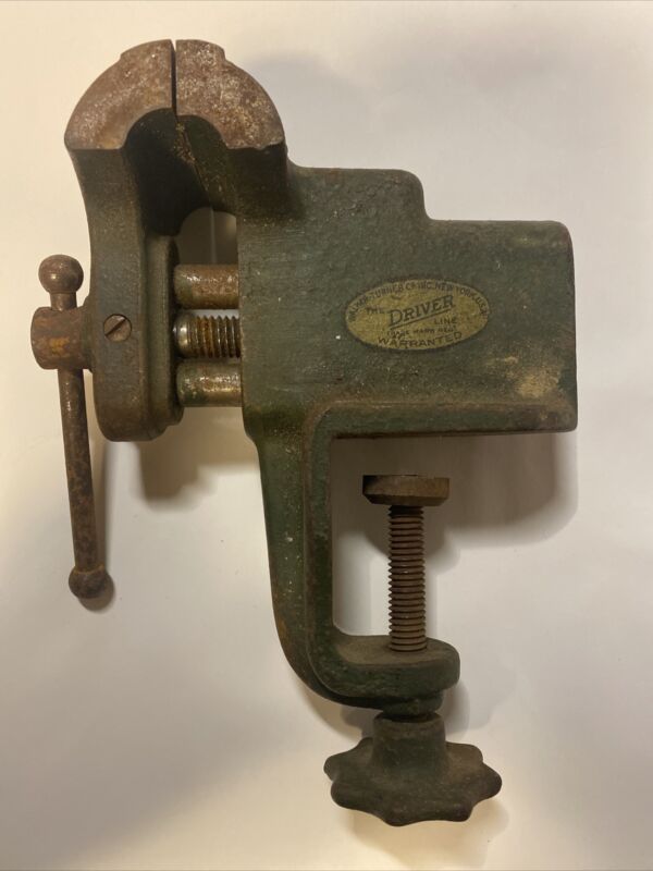 Vintage WALKER TURNER Co. THE DRIVER LINE Sm Jewelers Gunsmith Vise ...
