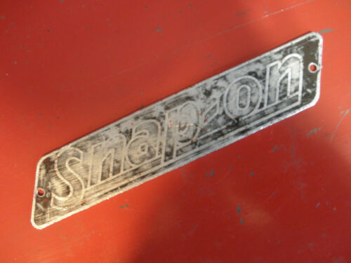 Vintage 1940''s SNAP ON Tool Box Chest or Cabinet Logo Emblem Nameplate ...