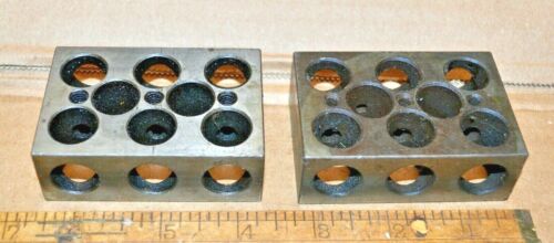 2 Used Machinist''s Lathe Mill Set Up Blocks 3" Tall 2" Wide & 1" Thick ...