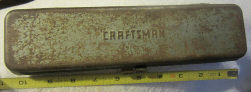 Vintage embossed metal Craftsman empty Socket Set Metal Tool Box ...