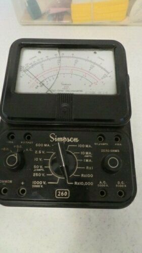 Vintage Simpson 260 Series 4 Volt-Ohm-Milliammeter Bakelite Case ...