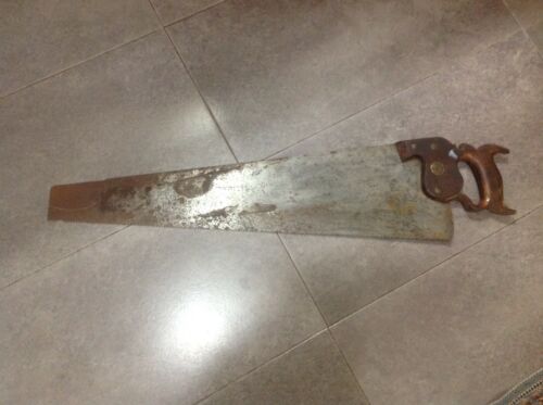 Brass Keystone Medallion&Screws~H.Disston Hand Carpenter Saw Old ...