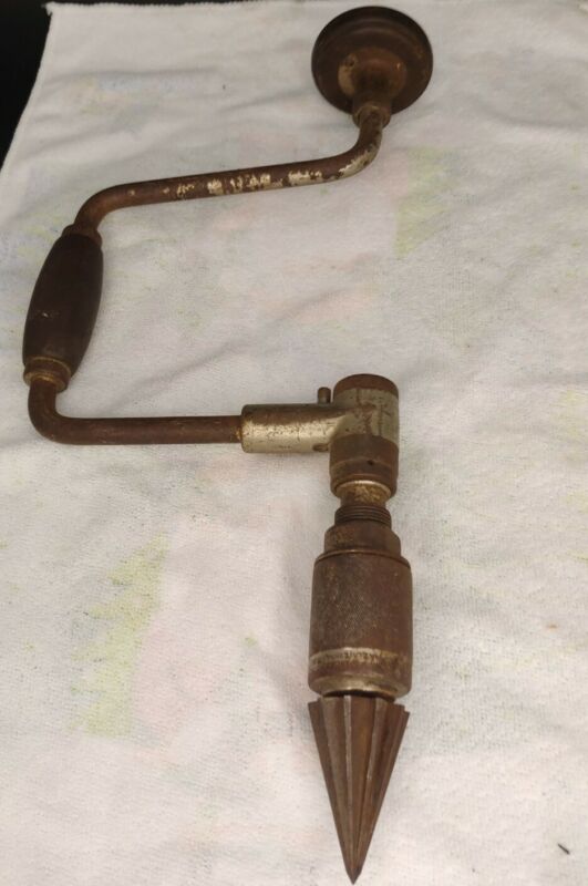 Vintage YANKEE Ratcheting Bit Brace Hand Drill Antique Made in USA ...