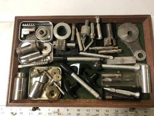 MACHINIST TOOLS LATHE MILL Lot Handles Drill Chuck Cutters Tools Parts ...