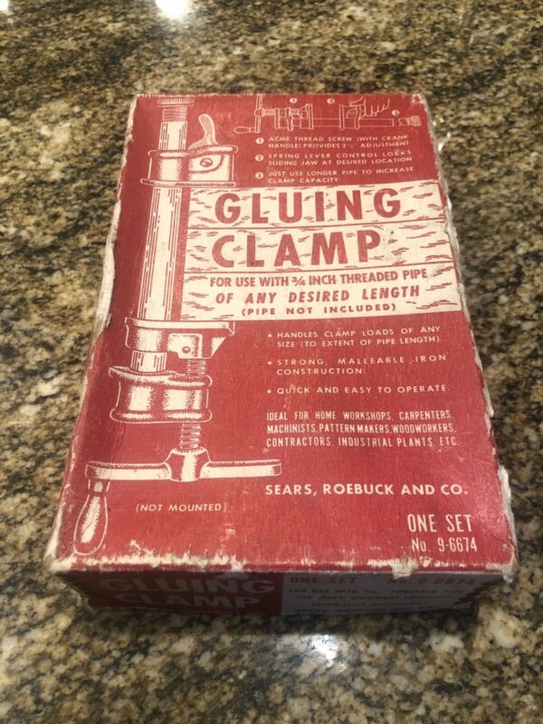 Vintage SEARS CRAFTSMAN Gluing Clamp Lot of 1 Made in USA 9-6674 w ...