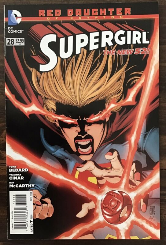 Supergirl 28 Red Daughter Of Krypton 1st Red Lantern Supergirl New 52