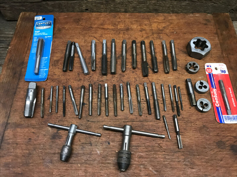 Huge Tap Die Machinist Tool Lot ~ Most USA ~ Ace, VA, Craftsman, NBT ...