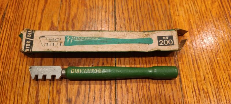 Vintage Diamantor Glass Cutter Made In Germany No 200 Green Handle ...