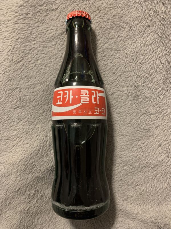 KOREAN COCA COLA FULL ACL 190ml SIZE SODA BOTTLE MATCHED KOREAN CAP KOREAN COCA COLA FULL ACL 190ml SIZE SODA BOTTLE MATCHED KOREAN CAP