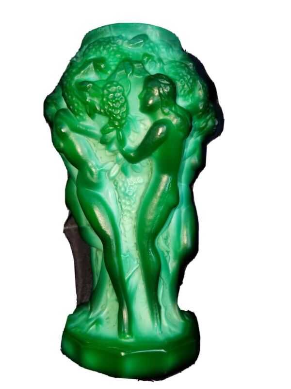 Czech Malachite glass nudes Ingrid 1930''s Art Deco Curt Schlevogt ... Czech Malachite glass nudes Ingrid 1930''s Art Deco Curt Schlevogt ...