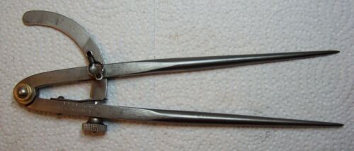 vintage C. S. Osborne & Co. 7-1/2'''' wing dividers, USA, leather work ...