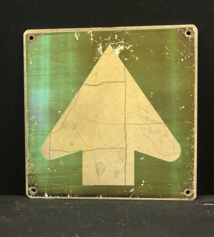Retired Green 8" x 8" Direction Arrow Sign Highway Interstate Road ...