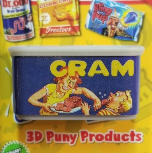 BRAND NEW! 2021 WACKY PACKAGES "MINIS 3D" VHTF CRAM FIGURE VHTF MINT ...