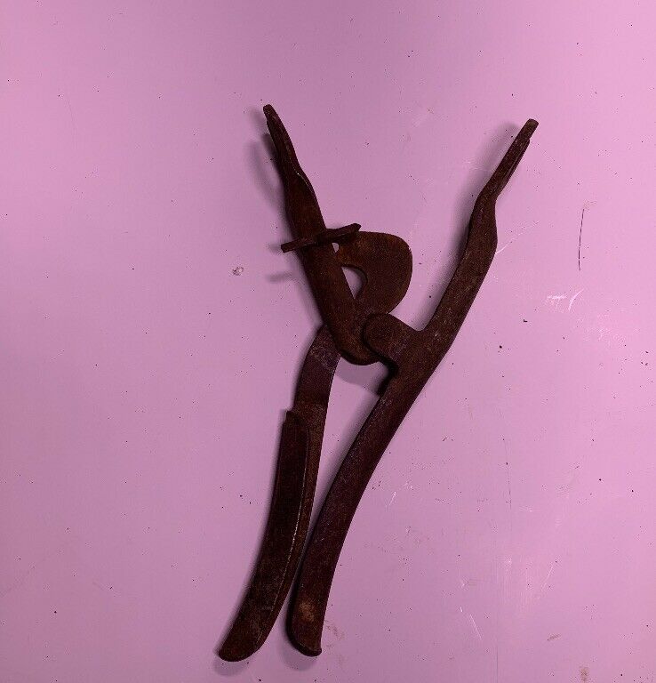 Vintage early cast iron valve spring tool -- Antique Price Guide ...