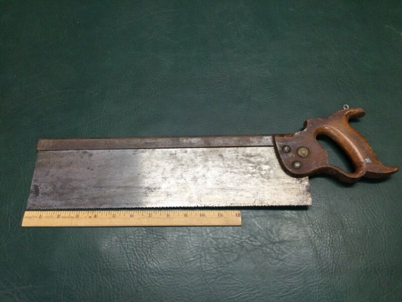 Antique Jackson Back Saw 16" Warranted Cast Steel USA -- Antique Price ...