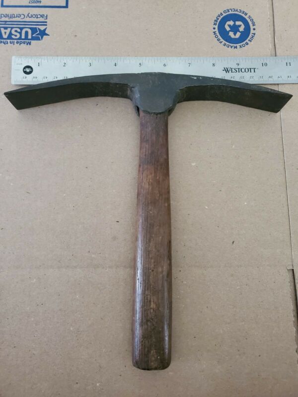 Antique Hand Forged Mill Pick Double Bit Stone Mason Dressing Hammer ...