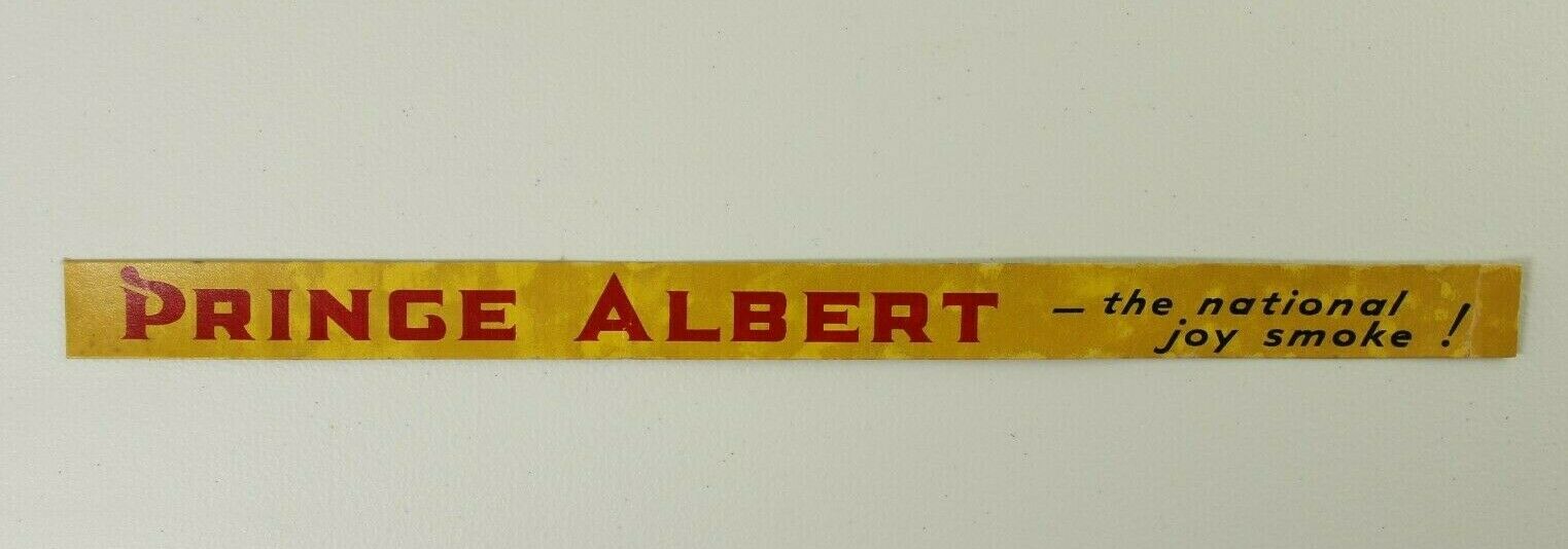 Prince Albert Pipe Tobacco Store Shelf Insert Advertising -- Antique ...