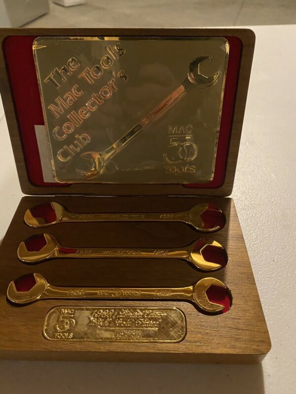 1988 Mac Tools Limited Edition 24K Gold Plated Combo Wrench Set ...