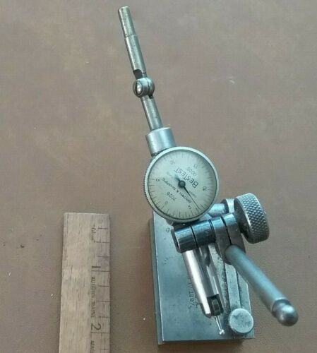 Early STARRETT Machinist Surface Gauge 1897 Pat w B&S BESTEST 7028 ...