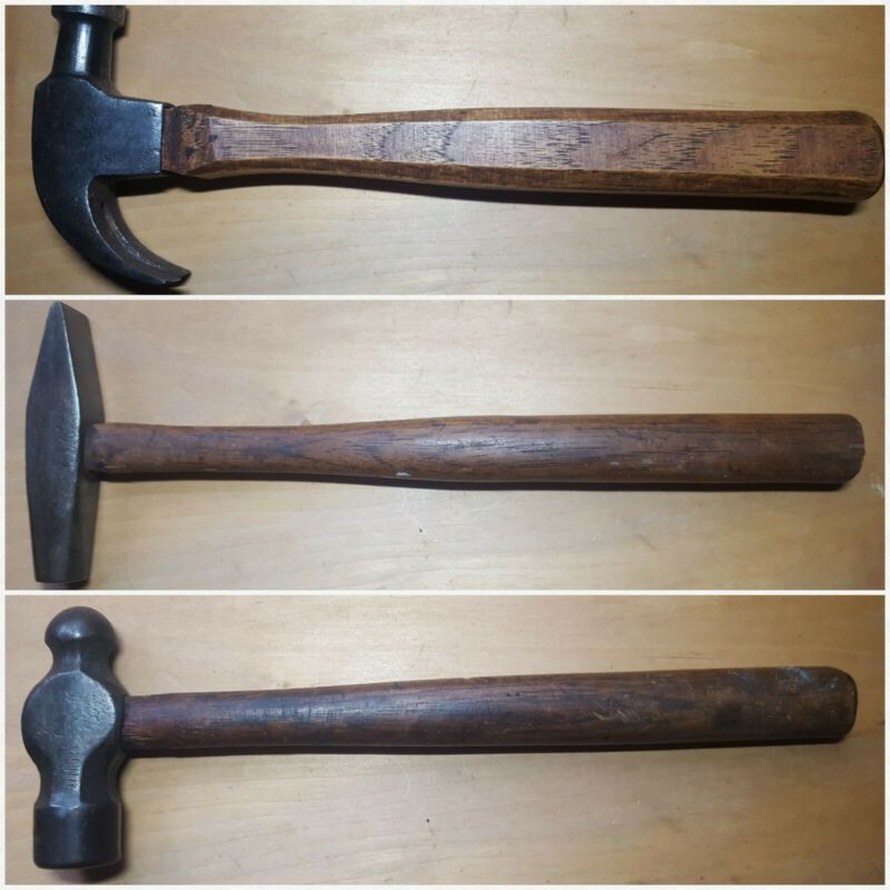 Vintage Lot KEEN KUTTER Ball Pein, Claw, Riveting HAMMERS Carpenters ...