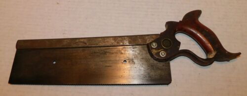 Vtg Antique Henry Disston & Sons cast steel warranted 12 Vtg Antique Henry Disston & Sons cast steel warranted 12