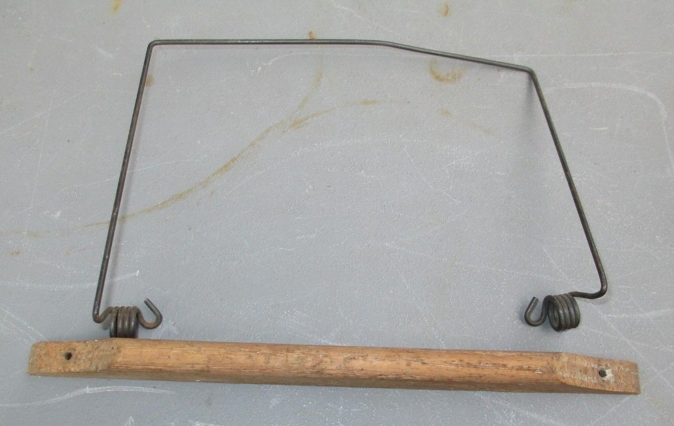 HOOSIER CABINET ORIGINAL COOKBOOK DOOR HOLDER WIRE WOOD VINTAGE ...