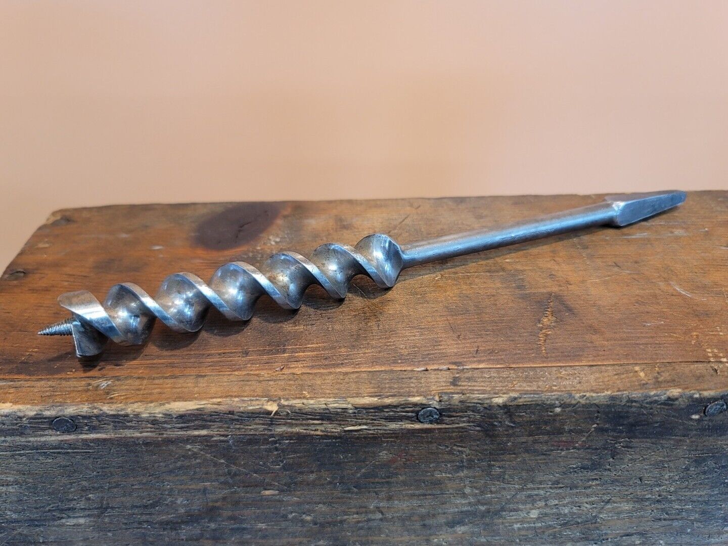 Antique Hand Drill Auger Bit Brace RARE Vintage CRAFTSMAN Woodworking ...