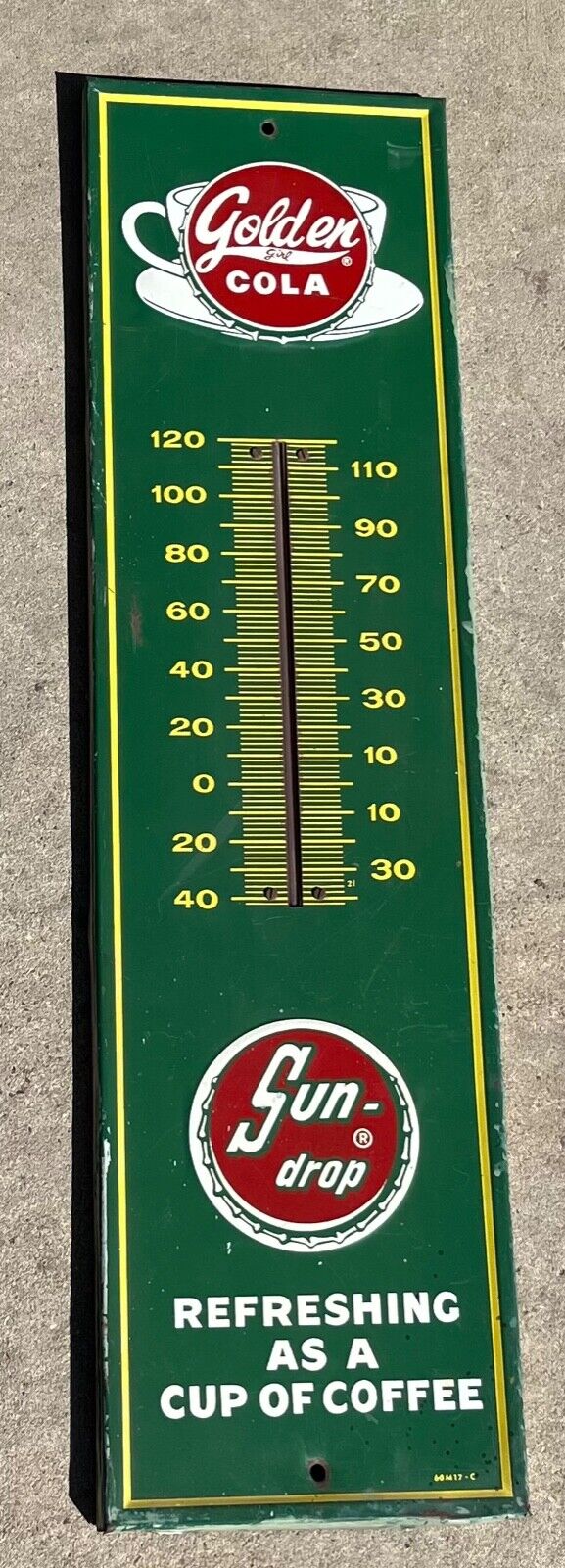 Vintage Sun Drop Golden Girl Cola Thermometer -- Antique Price Guide ...