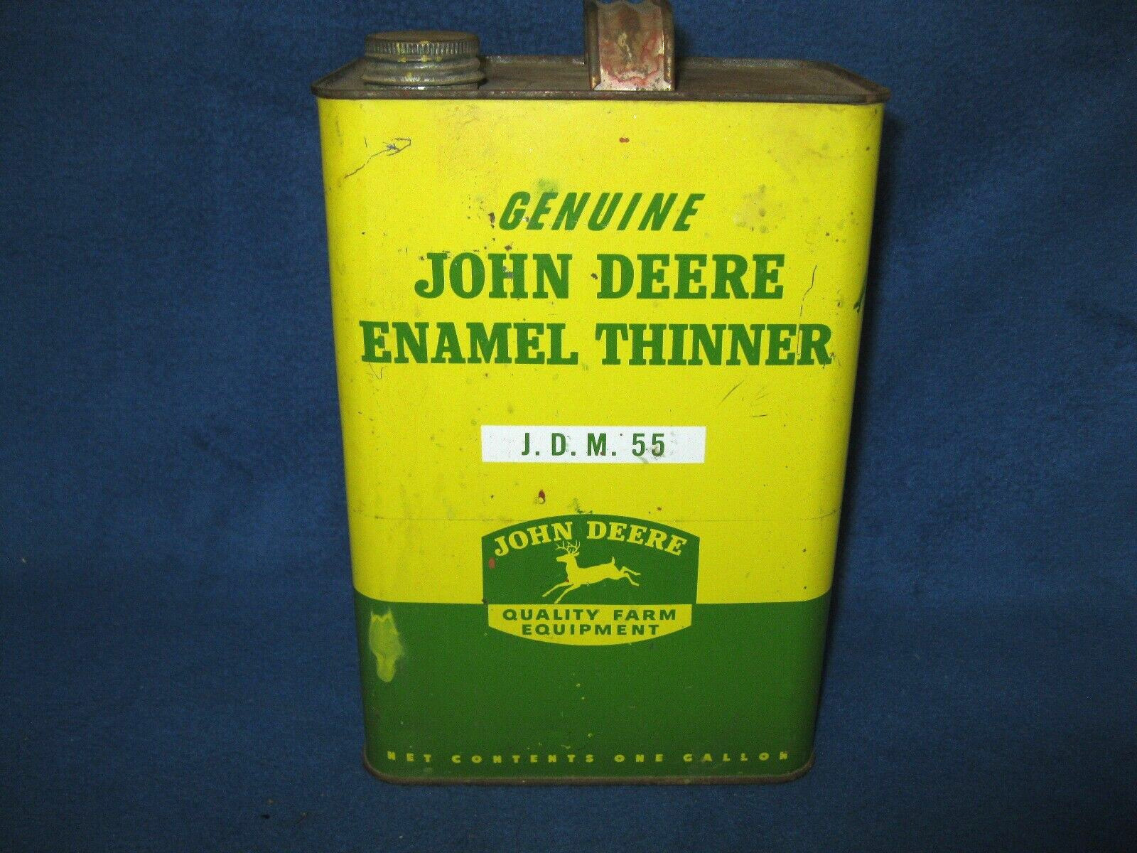 John Deere collectible enamel thinner metal can -- Antique Price Guide ...