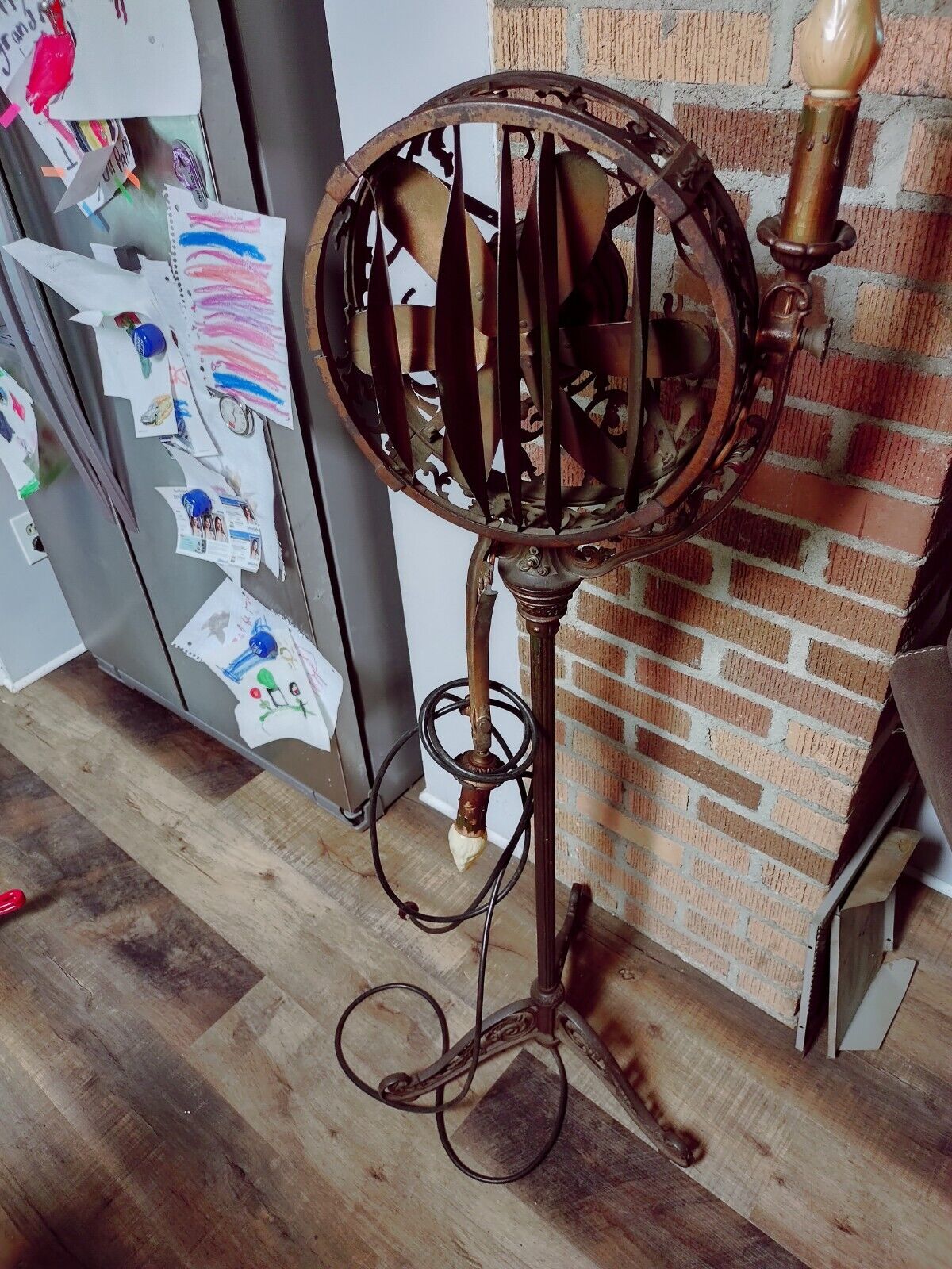 Rare 1920s Victor LUMINAIRE Cast Iron Electric FUNERAL PARLOR Fan ...
