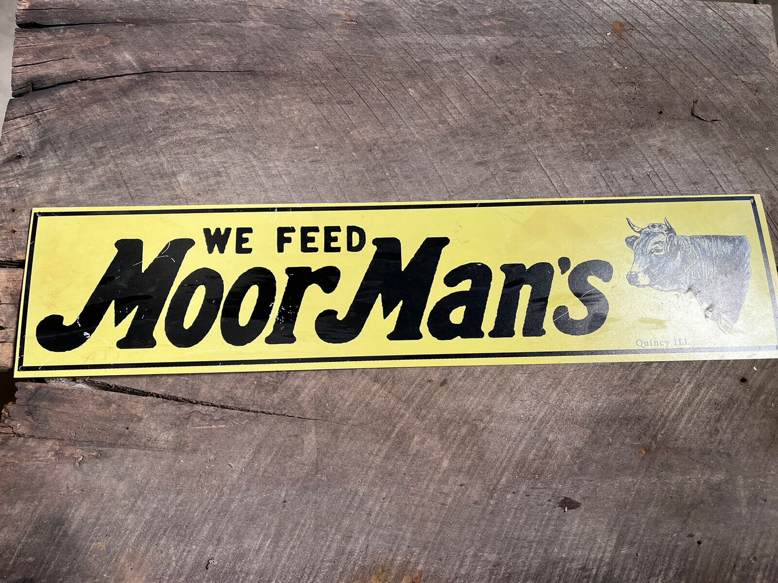 Moorman’s Feed Store Sign Cow Antique Vintage General Purina Cattle ...