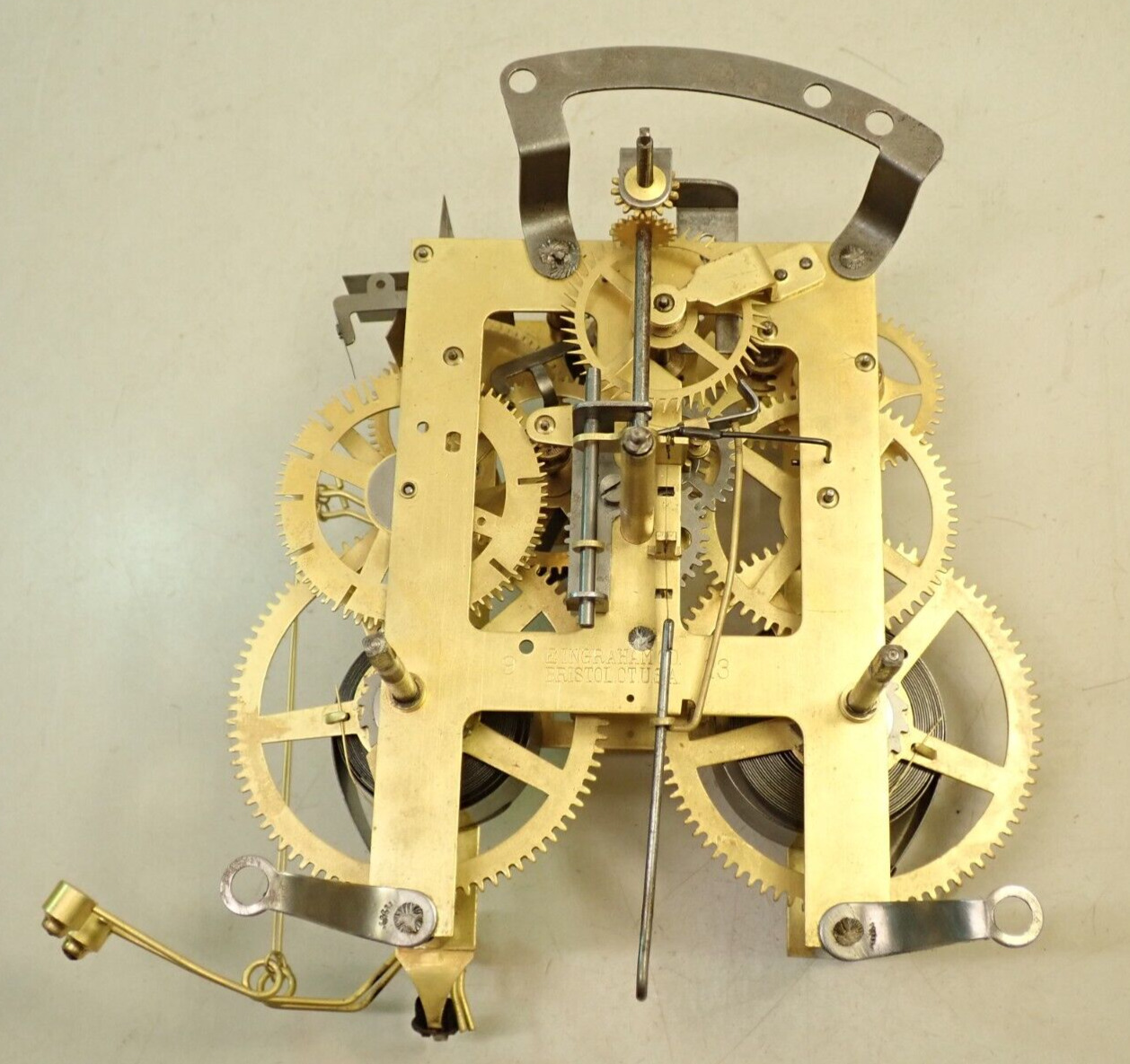 ANTIQUE INGRAHAM MANTEL SHELF CLOCK MOVEMENT PARTS REPAIR -- Antique ... ANTIQUE INGRAHAM MANTEL SHELF CLOCK MOVEMENT PARTS REPAIR -- Antique ...