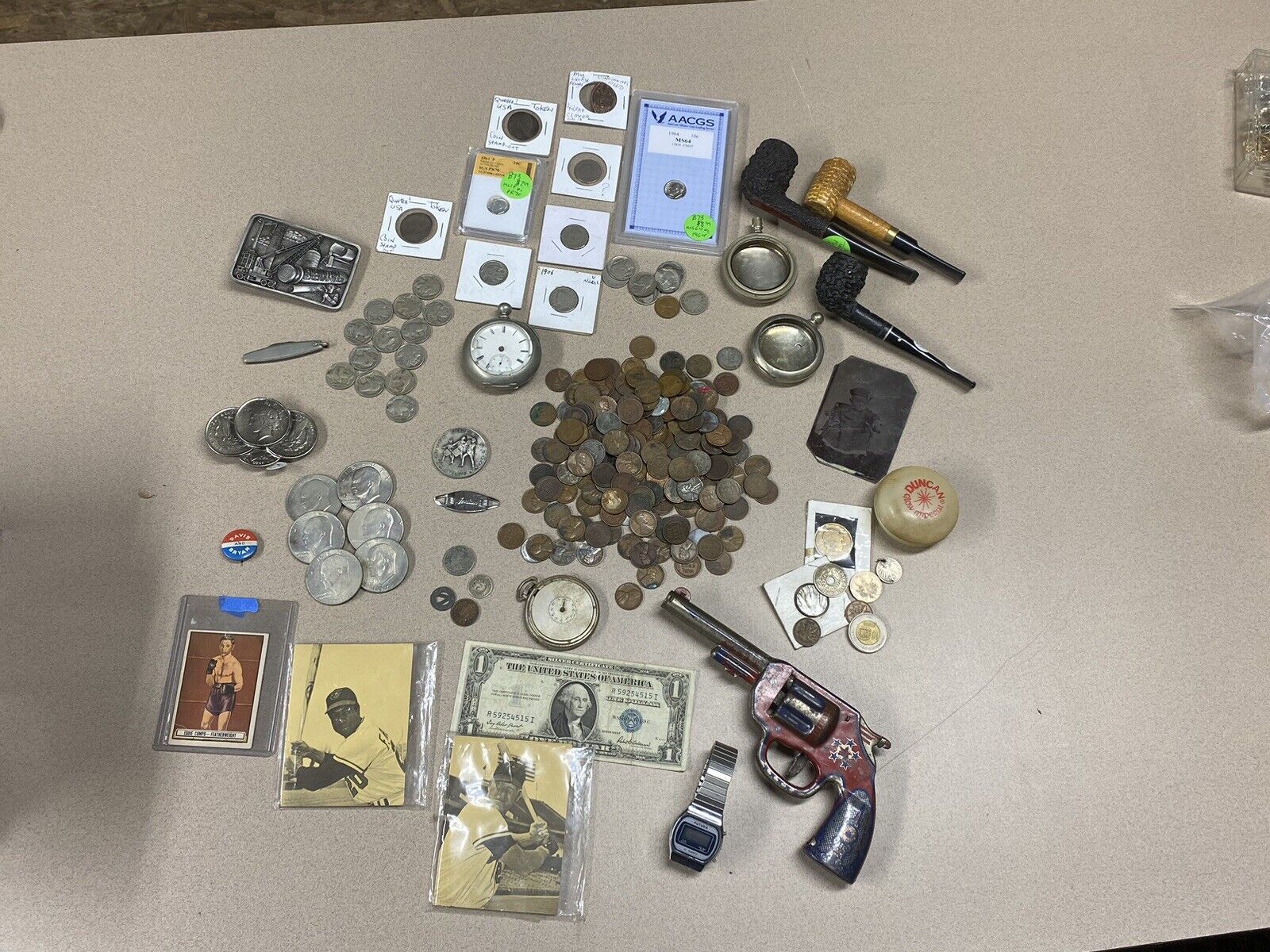 Antique Vintage Junk Drawer Jewelry Lot Estate Coins Silver Pocket ... Antique Vintage Junk Drawer Jewelry Lot Estate Coins Silver Pocket ...