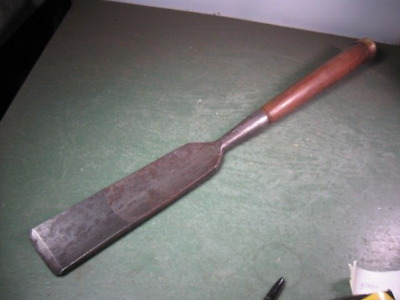 ANTIQUE OLD VINTAGE WOODWORKING TOOLS SLICK CHISEL SHALLOW GOUGE RARE ...