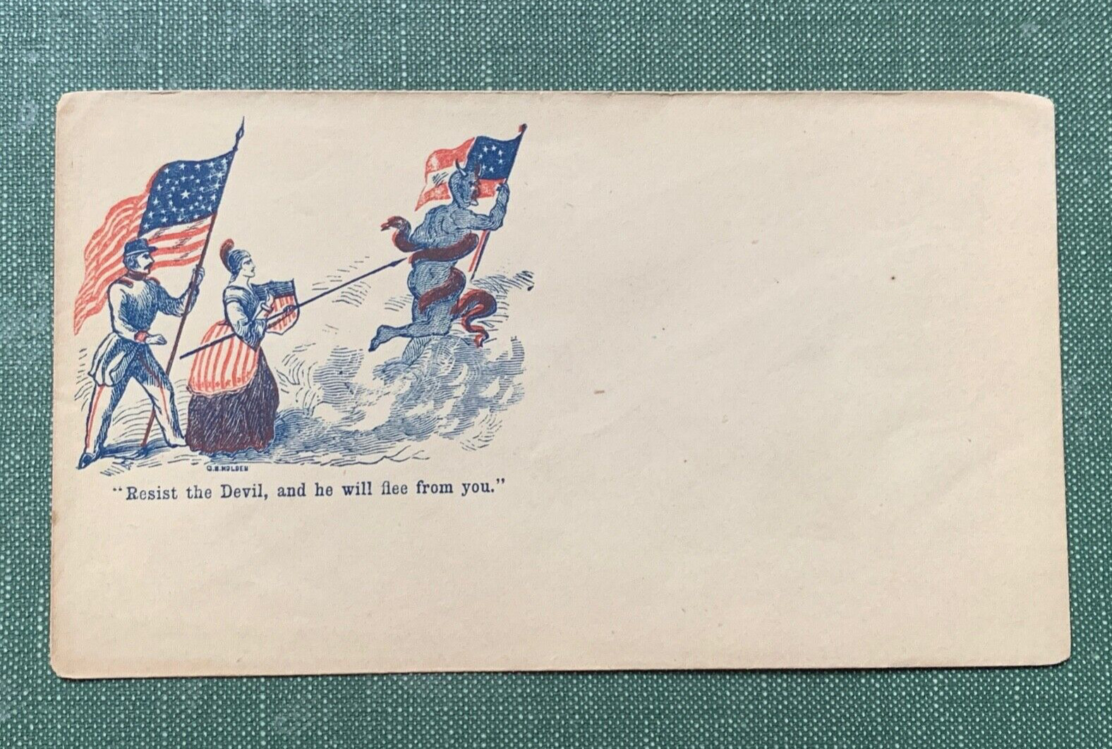 1860s CIVIL WAR PATRIOTIC ENVELOPE UNUSED CONFEDERATE DEVIL CACHET ... 1860s CIVIL WAR PATRIOTIC ENVELOPE UNUSED CONFEDERATE DEVIL CACHET ...