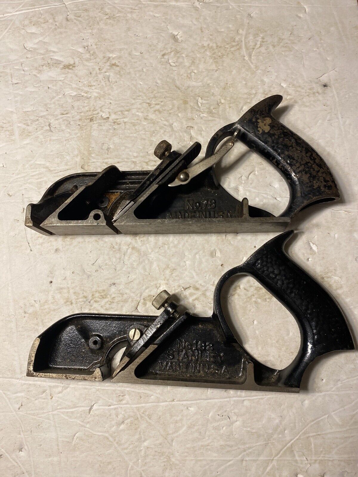 2 Antique Vintage Stanley No 78 No 192 Woodworking Rabbet Wood Plane ...