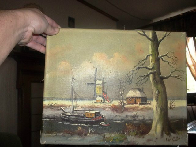 anton-muller-winter-scene-canvas-picture – AntiquesNavigator — Online ...