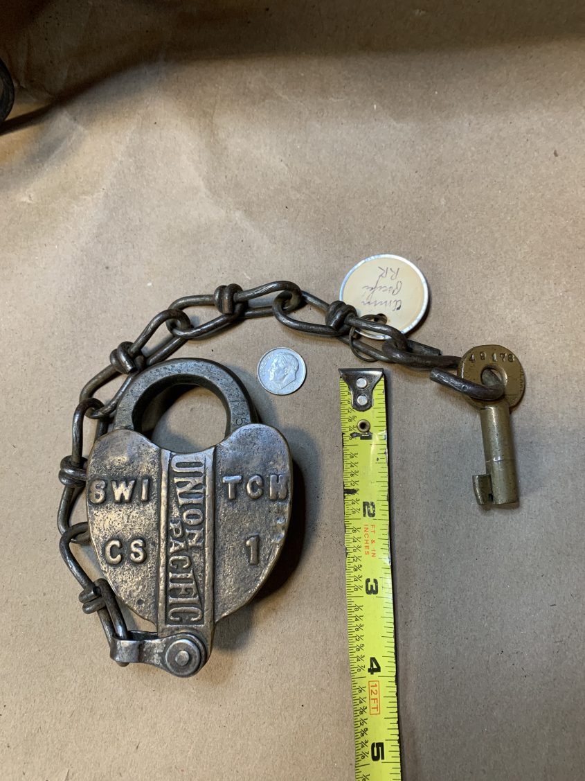 Antique Adlake padlock Union Pacific SWI TCH CS1 – AntiquesNavigator ...